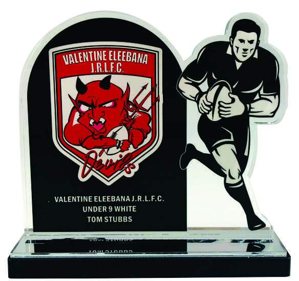 Custom- Acrylic Rugby - Castle Trophies Pty Ltd