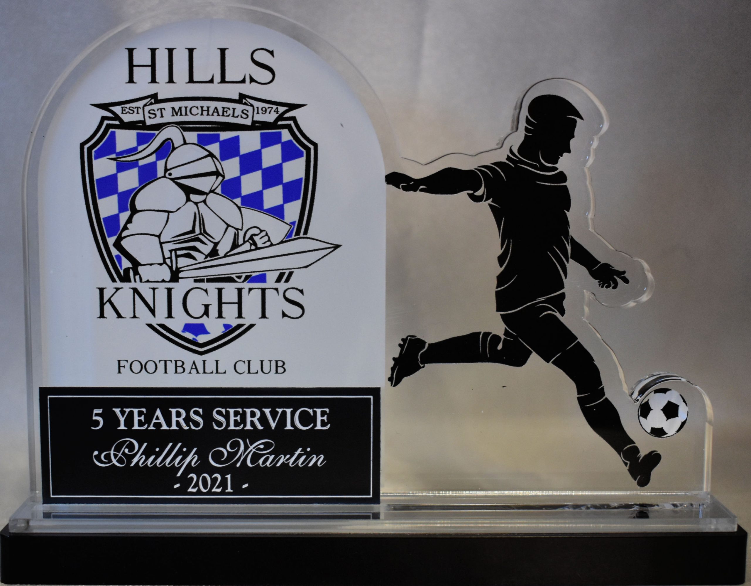 Custom- Acrylic Soccer / Football Trophy AUSTRALIAN MADE - Castle ...